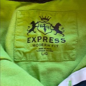 Express | Shirts | Mens Express Stretch Modern Fit Polo Lime Green ...